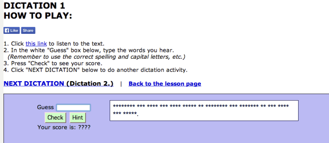 Autonomous listening skill development (2) – Dictations – Lizzie Pinard