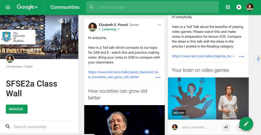 Classroom Talk – Lizzie Pinard